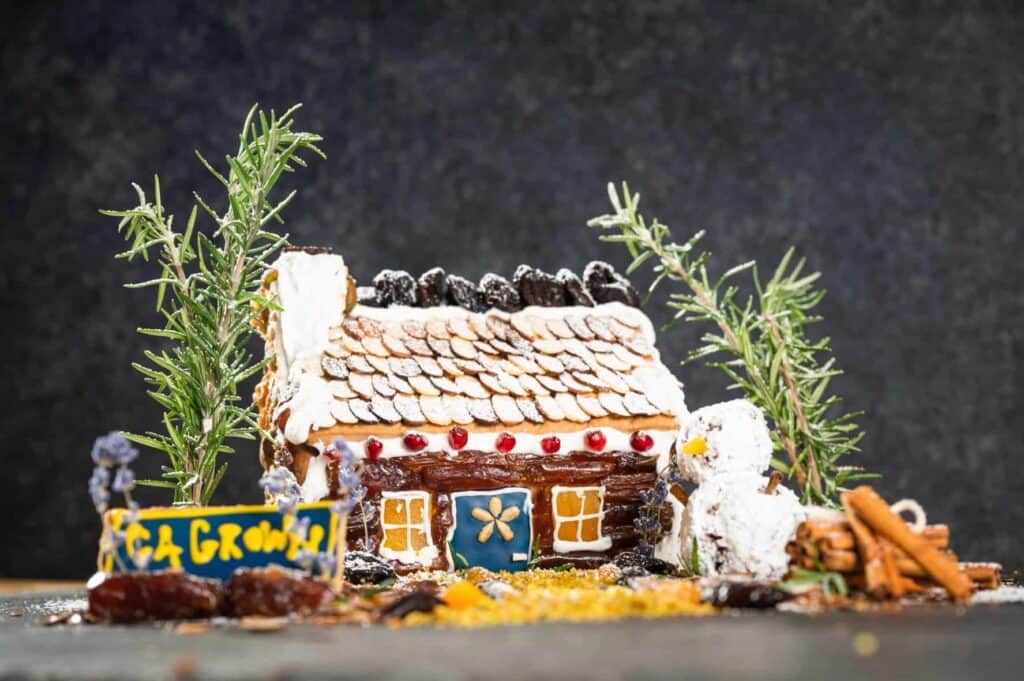 How to Make a Gingerbread House with Dried Fruits and Nuts - California ...