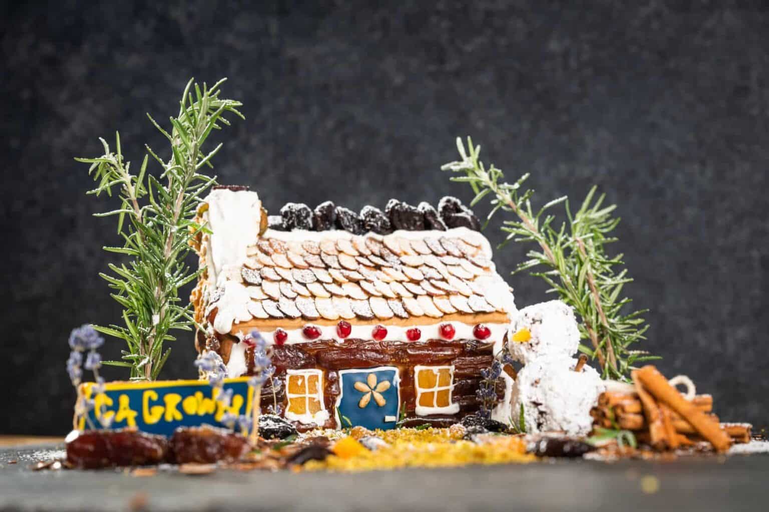 How to Make a Gingerbread House with Dried Fruits and Nuts - California ...
