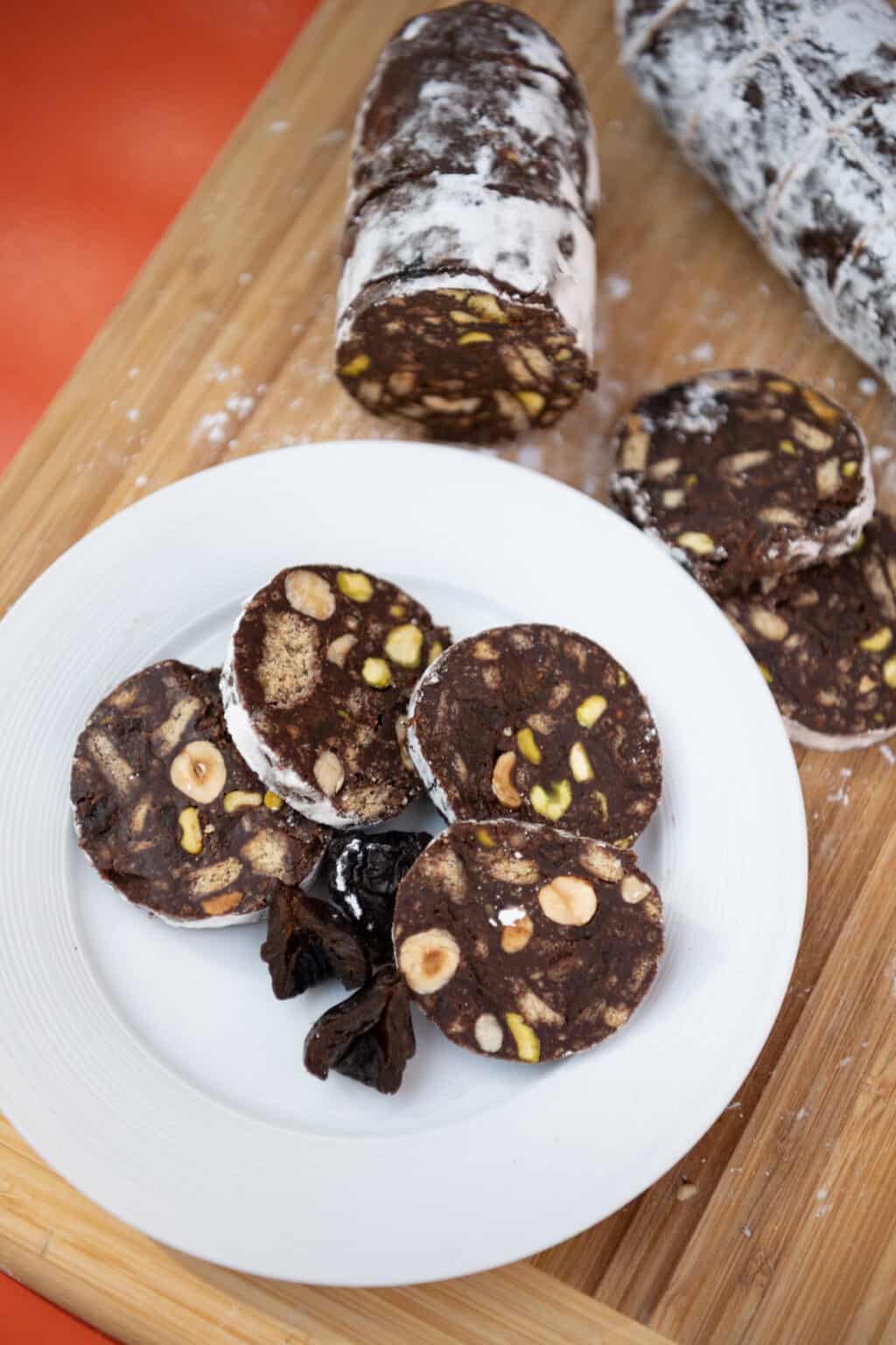 Chocolate Salami Recipe by Chef Mica Talmor - California Prunes