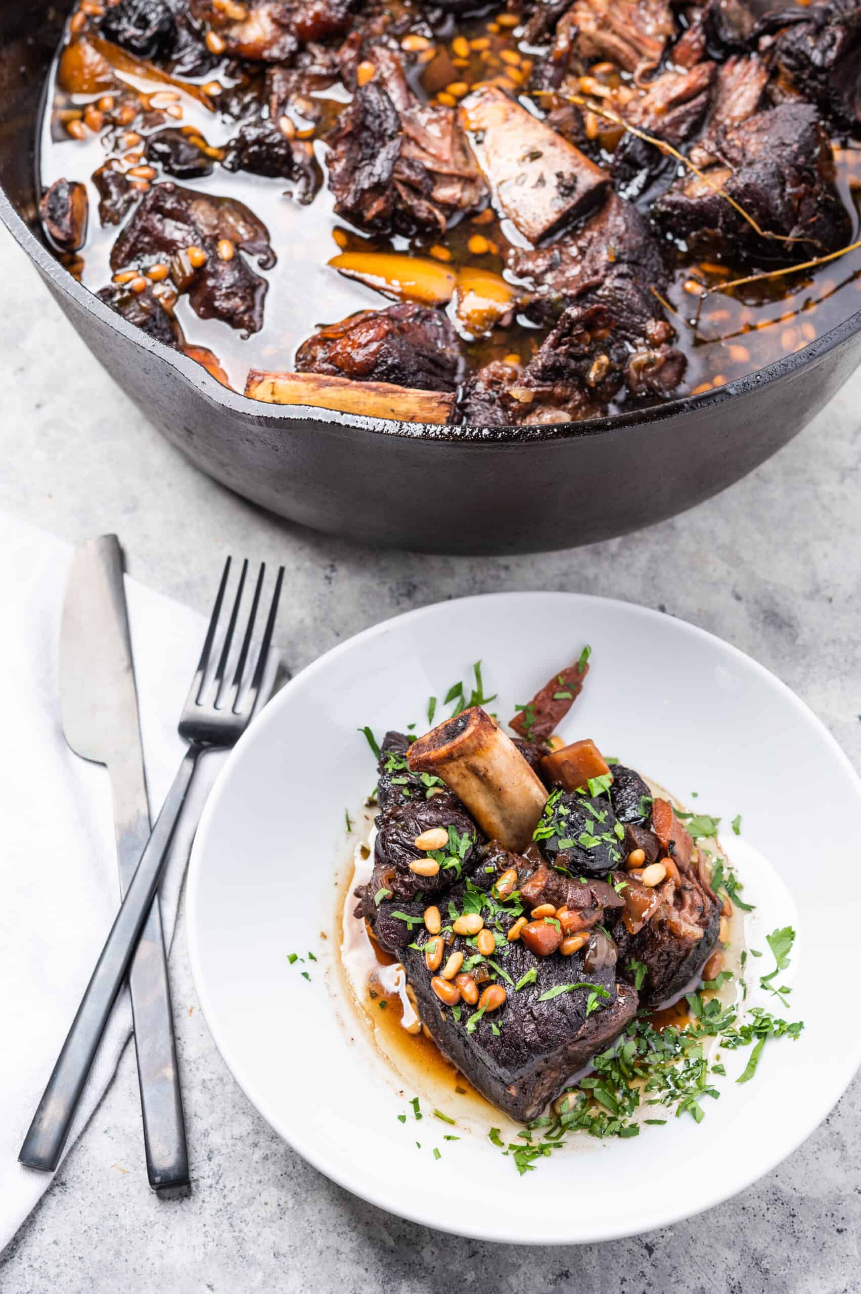 Stephanie Cmar's Braised Short Ribs Recipe - California Prunes