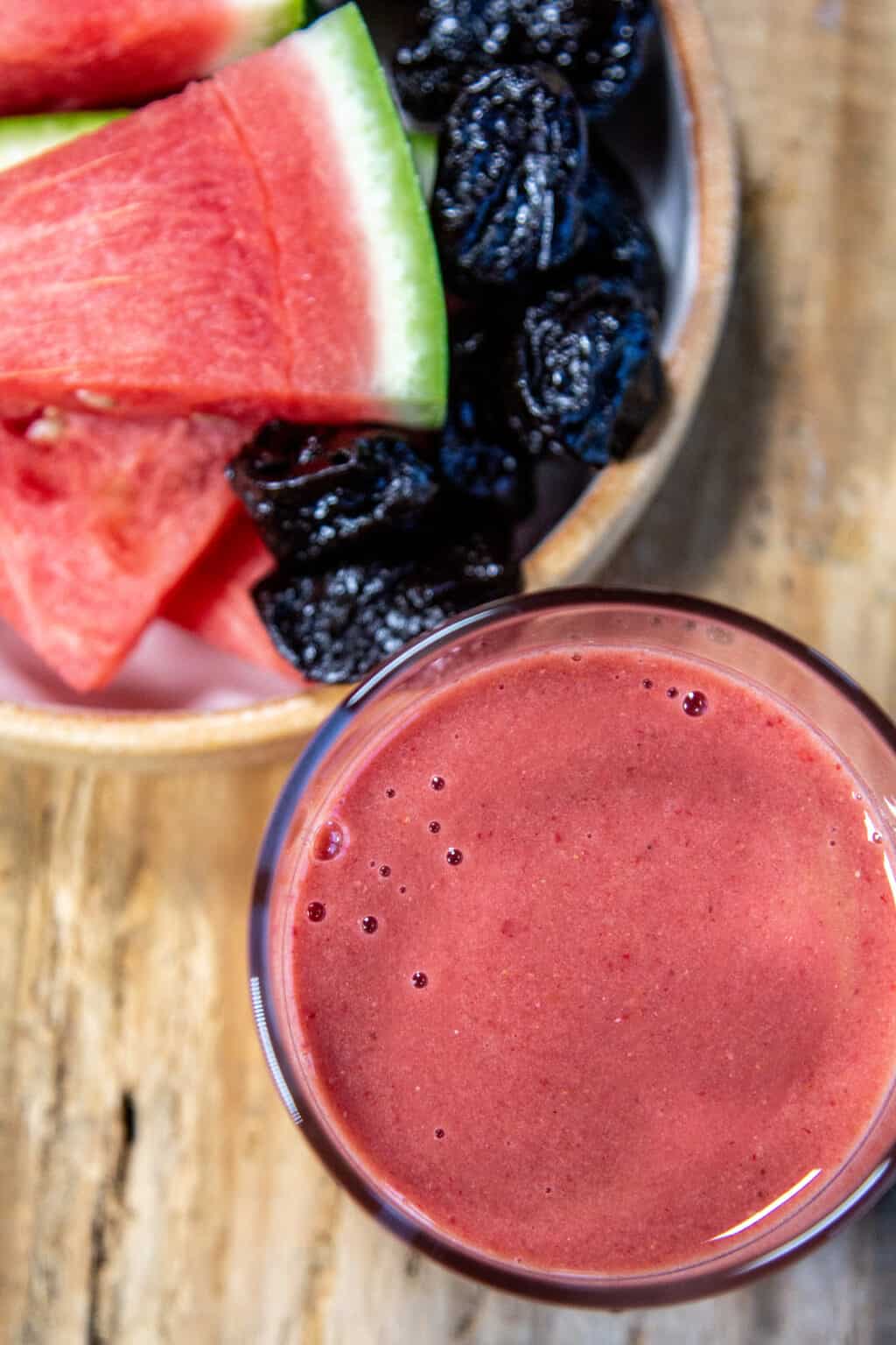 Pink Power Smoothie: Berry Watermelon Smoothie Recipe - California Prunes