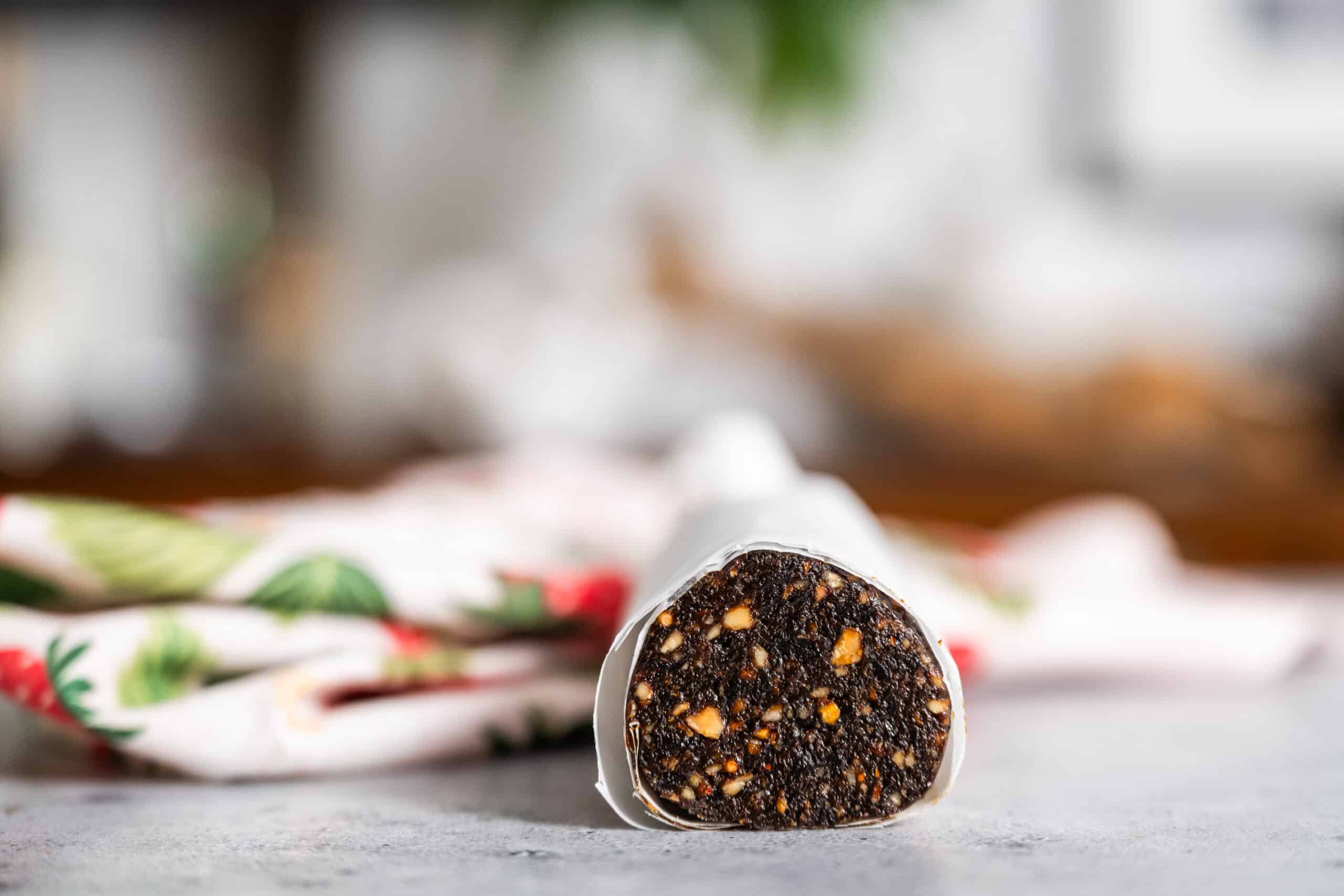 Peppered Vegan Salami Recipe - California Prunes