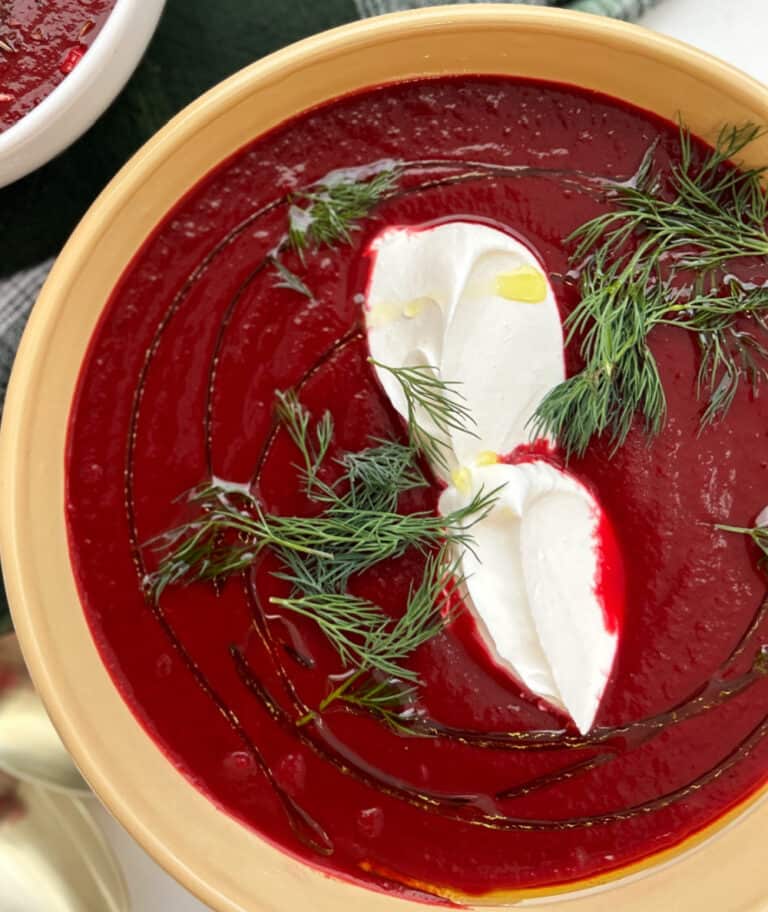 Creamy Ukrainian Borscht Recipe by Jaíne Mackievicz - California Prunes