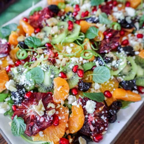 A Zesty Citrus, Kiwi and Walnut Salad - California Prunes