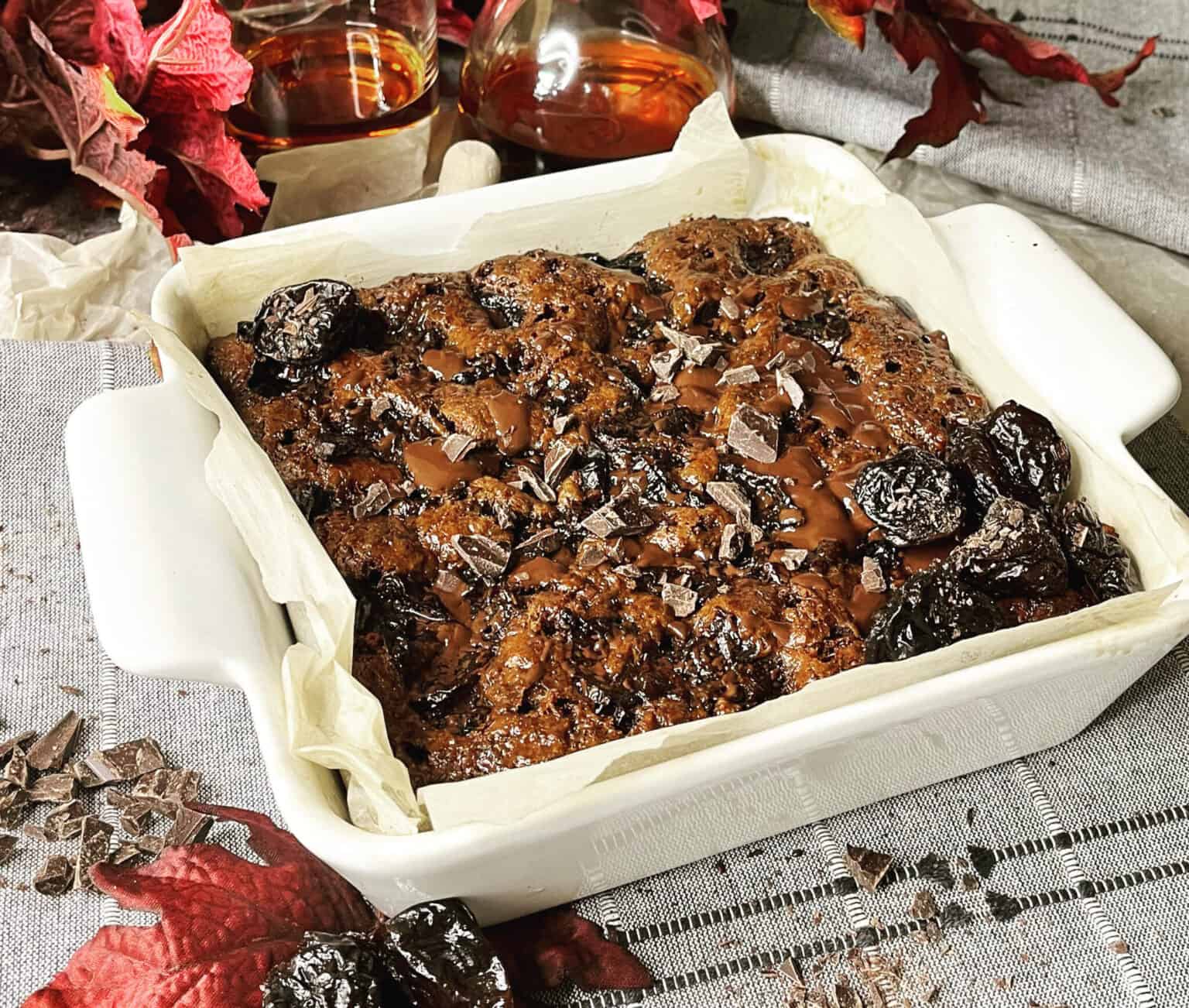 Boozy Chocolate Poke Cake - California Prunes