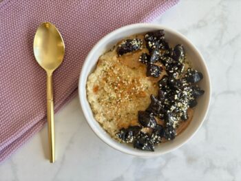 Sweet Breakfast Quinoa Porridge with Prunes - California Prunes