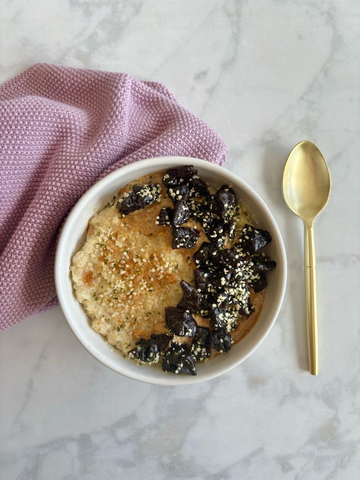 Sweet Breakfast Quinoa Porridge with Prunes - California Prunes