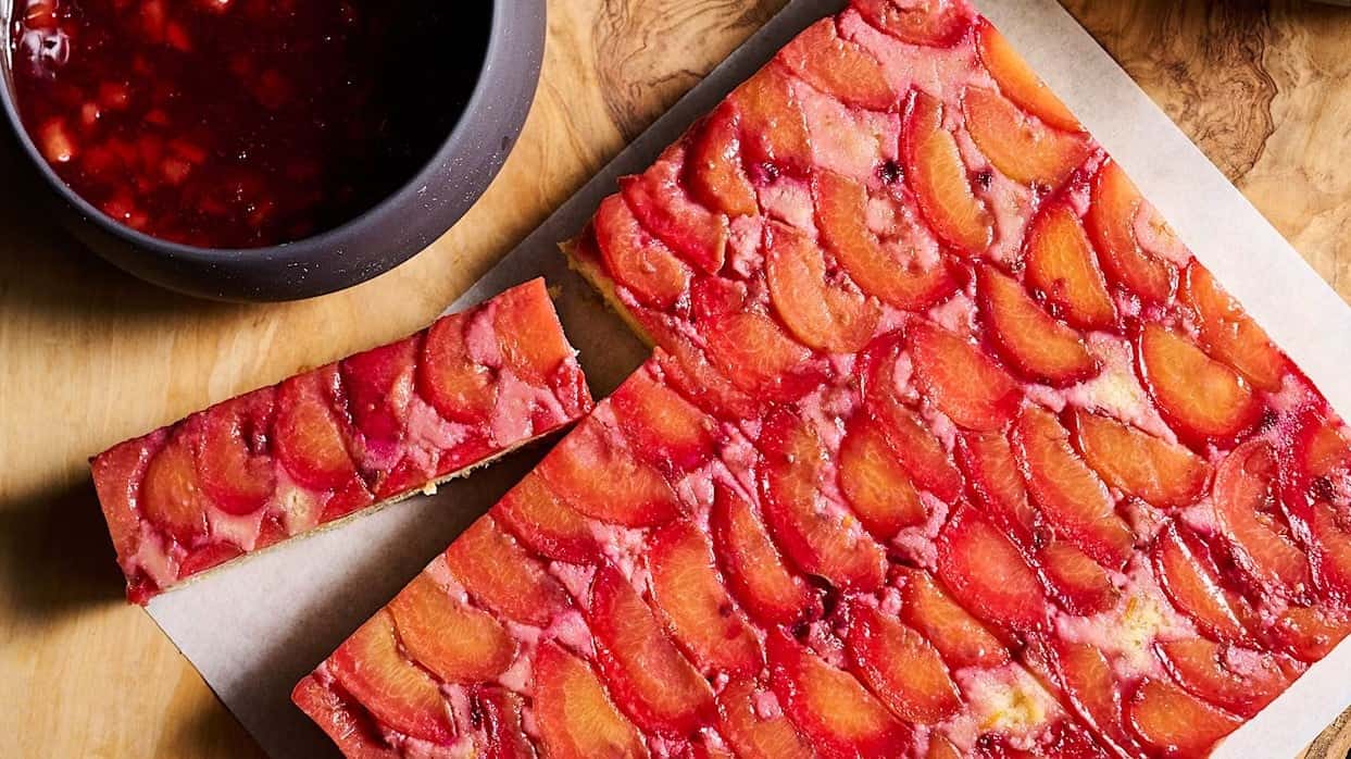 Chef Dustin Valette's Simple Almond Cake with Prunes - California Prunes